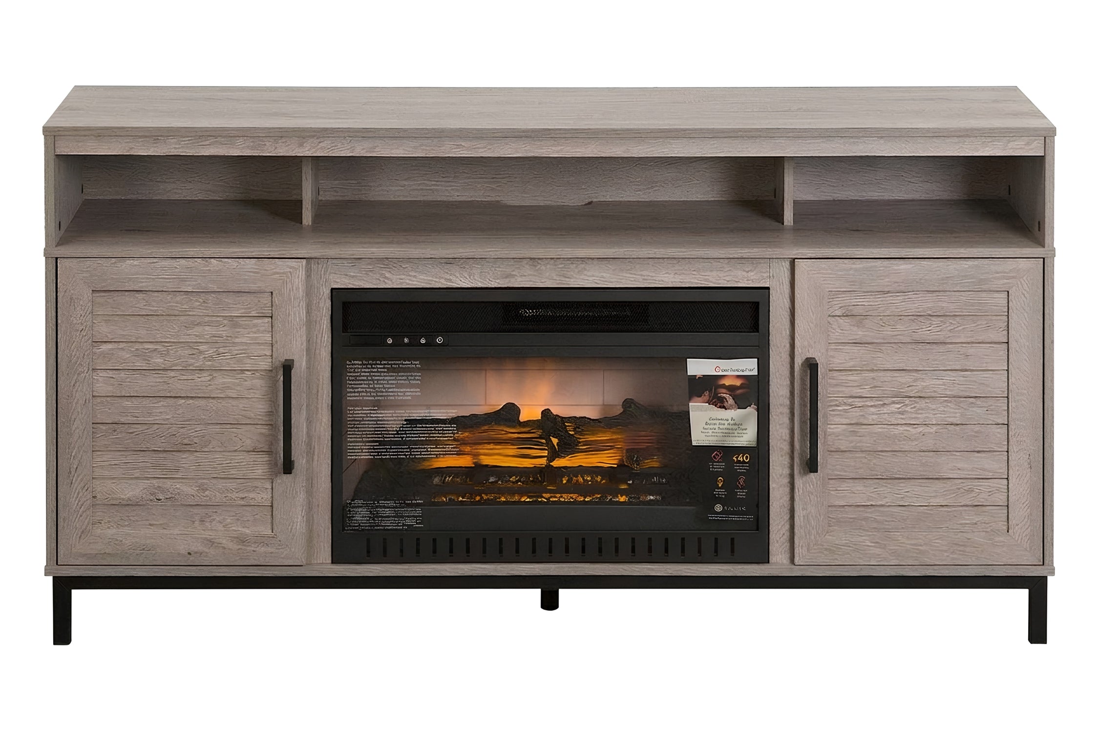 Halsted 60" Chimenea Eléctrica con Consola