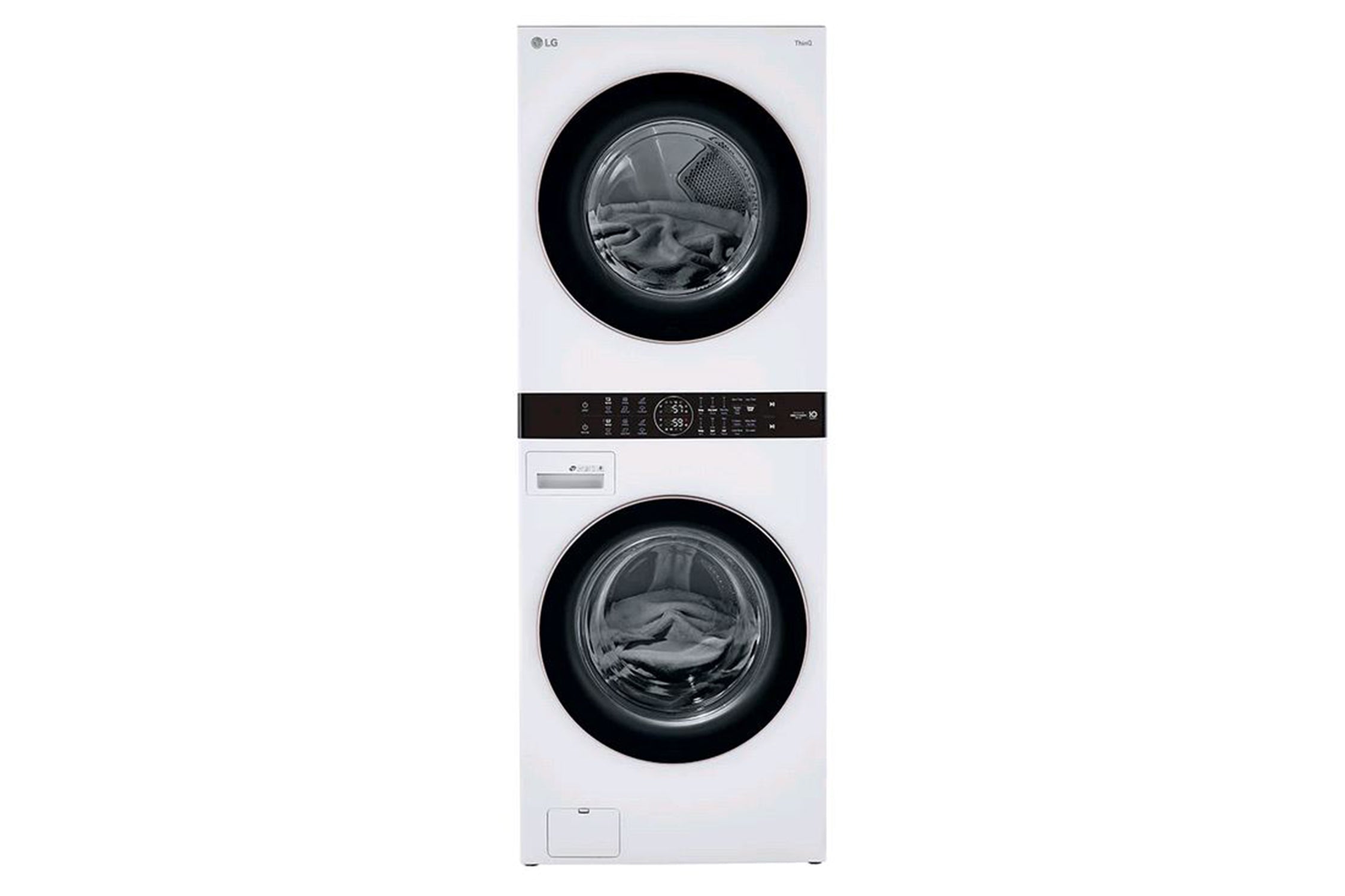 LG Wk10 Combo F/Load Lav/Sec-Gas Inv W